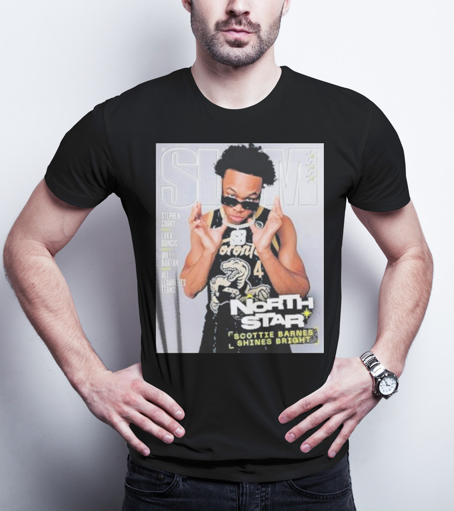 SLAM Cover North Star Toronto Raptors Scottie Barnes Shines Bright T-Shirt
