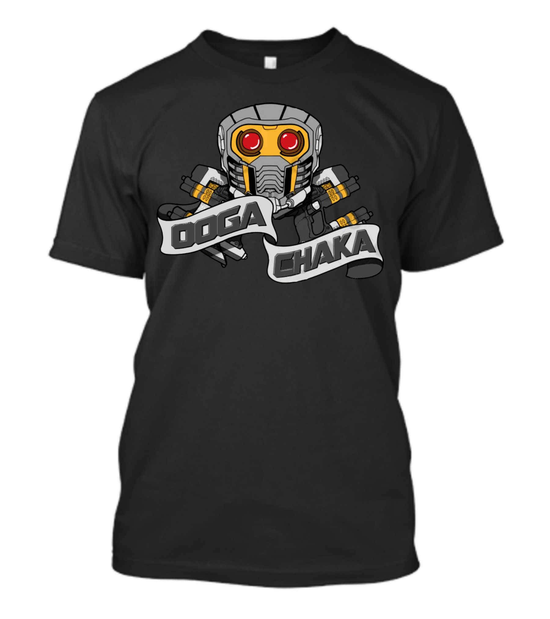 Ooga Chaka Guardians Of The Galaxy Star-Lord Helmet T-Shirt