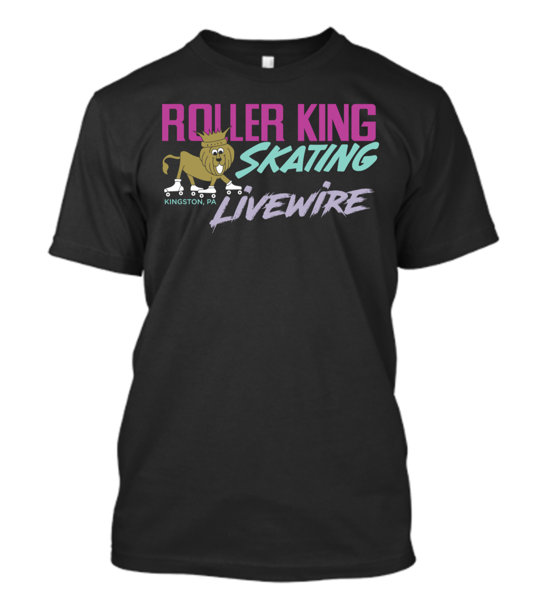 Roller King Skating Livewire Kingston PA Lion T-Shirt