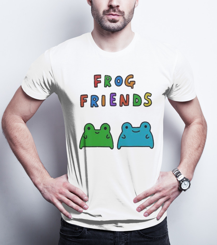 Frog Friends Comic Colorful Frogs T-Shirt