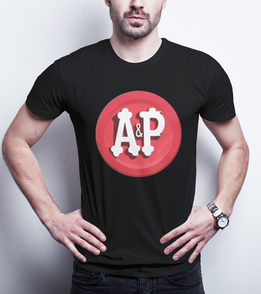 A&P Grocery Stores Retro Red Circle Emblem T-Shirt