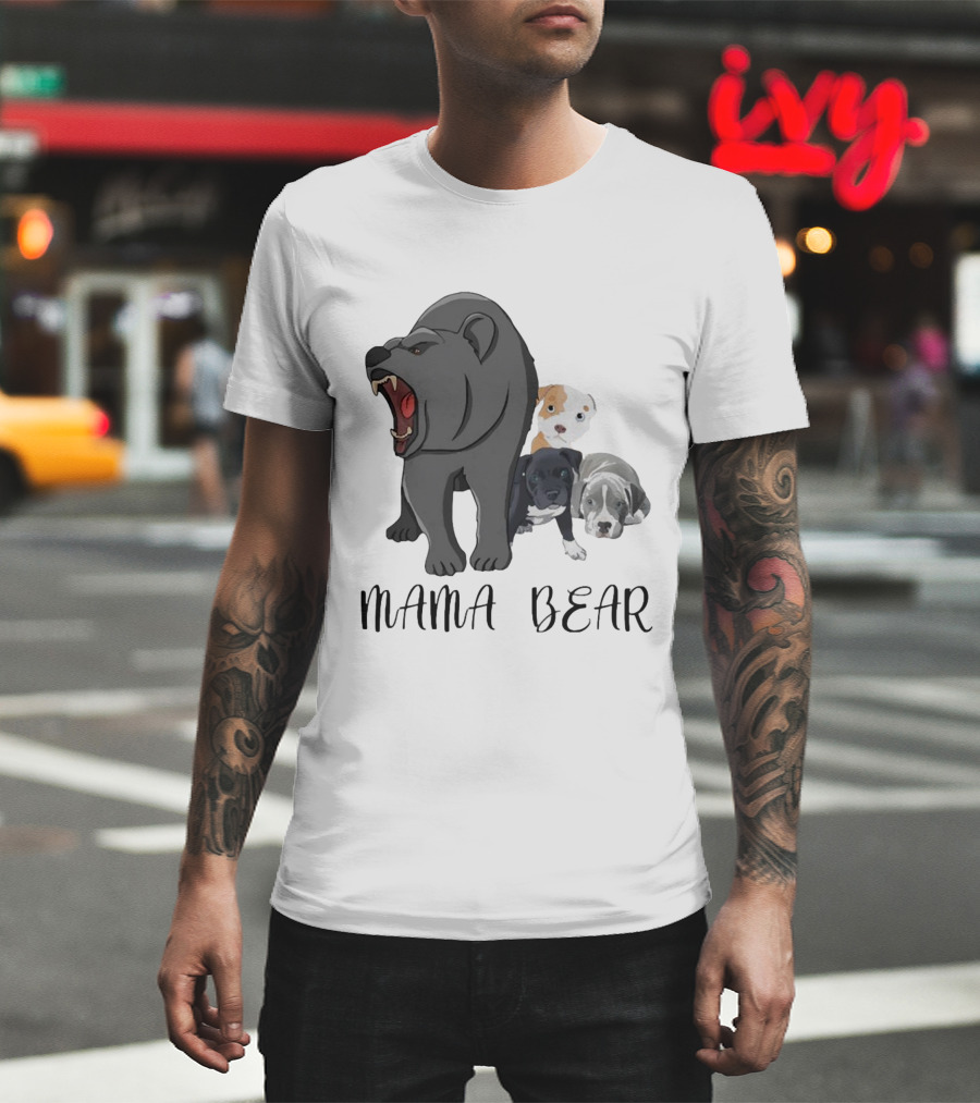 MAMA BEAR With Puppies T-Shirt