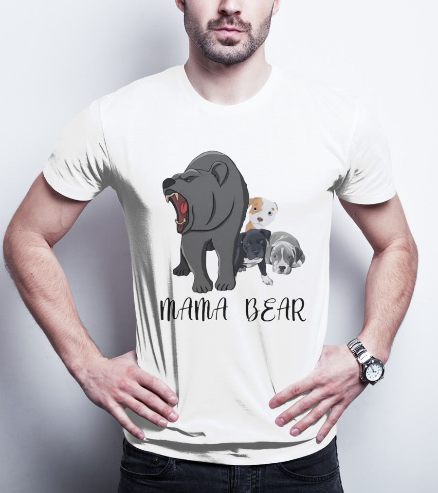 MAMA BEAR With Puppies T-Shirt