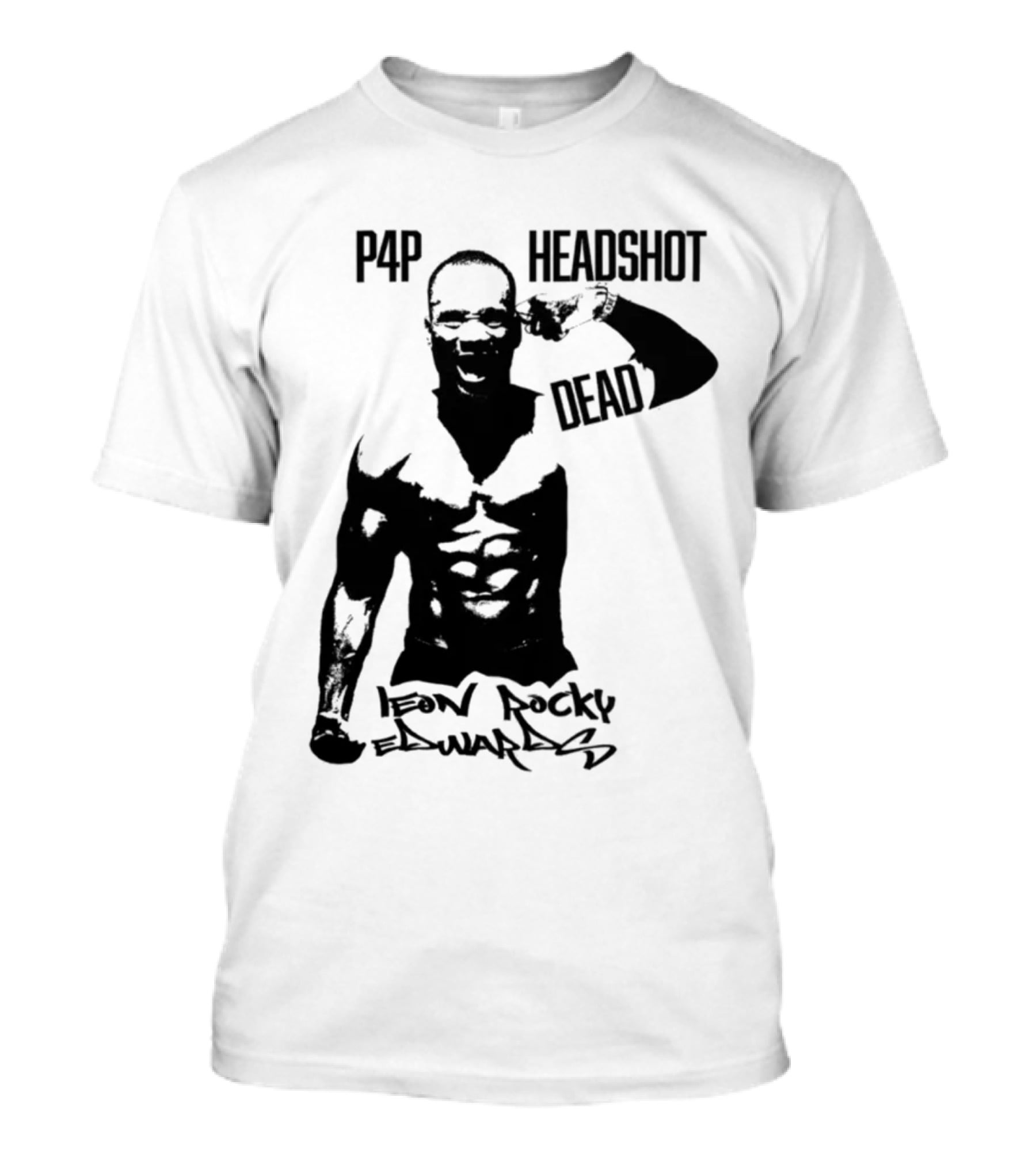 Leon Rocky Edwards P4p Headshot Dead Premium Heavyweight T-Shirt