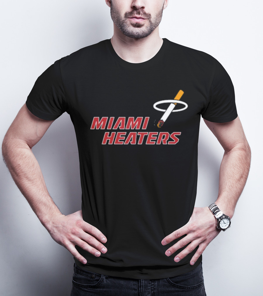 Miami Heaters Smoking Basketball T-Shirt