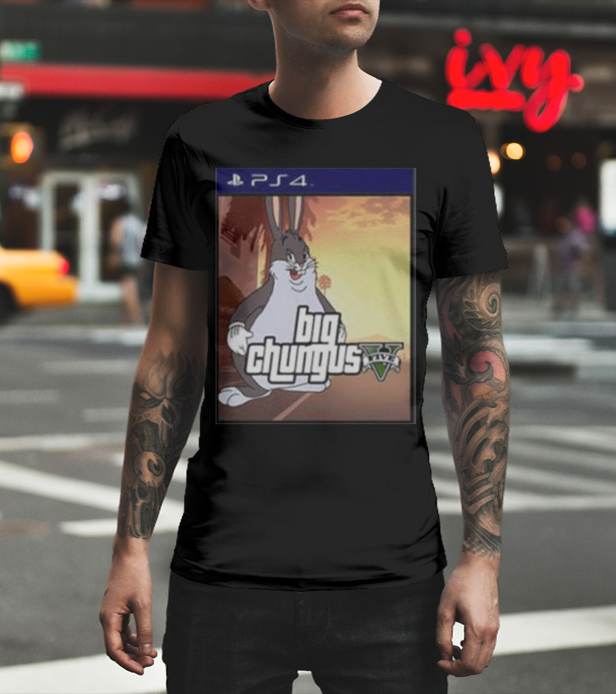 Big Chungus Grand Theft Auto V Sony PlayStation 4 Crossover T-Shirt