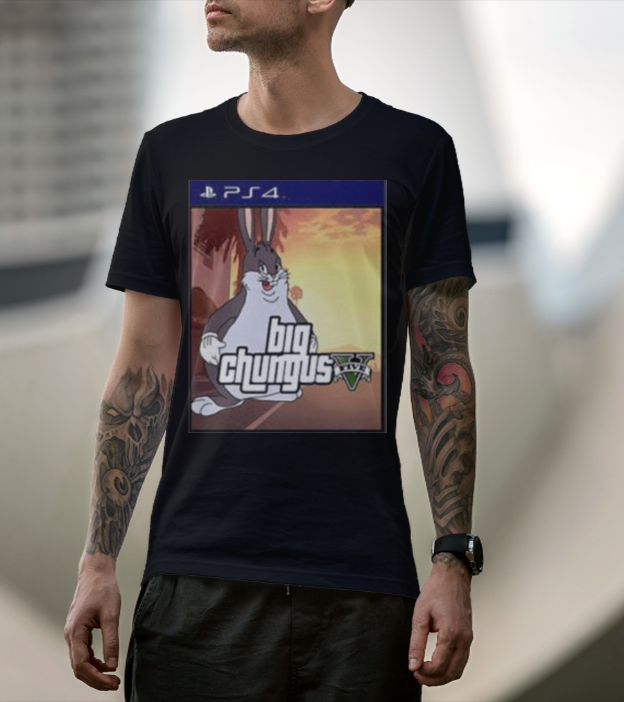 Big Chungus Grand Theft Auto V Sony PlayStation 4 Crossover T-Shirt
