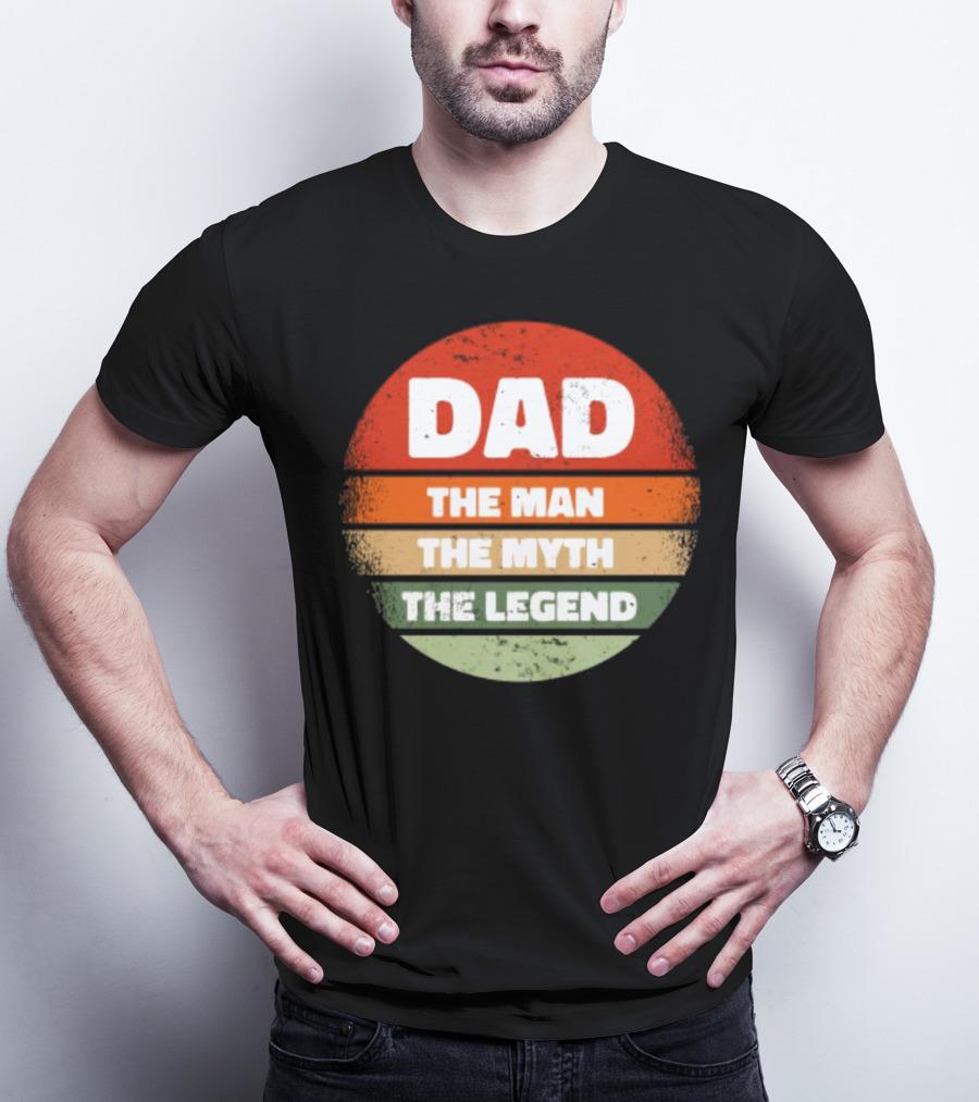 Dad The Man The Myth The Legend Vintage Father's Day T-Shirt