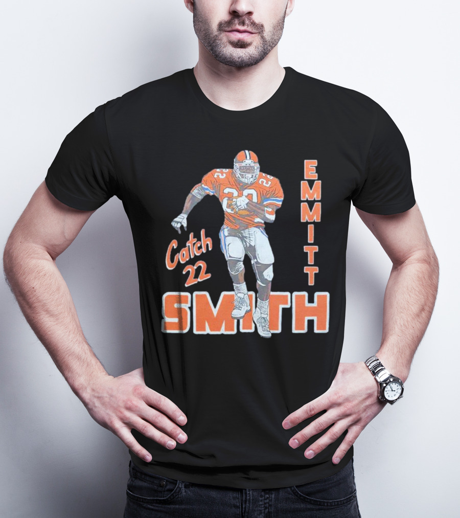 Emmitt Smith Catch 22 Football T-Shirt