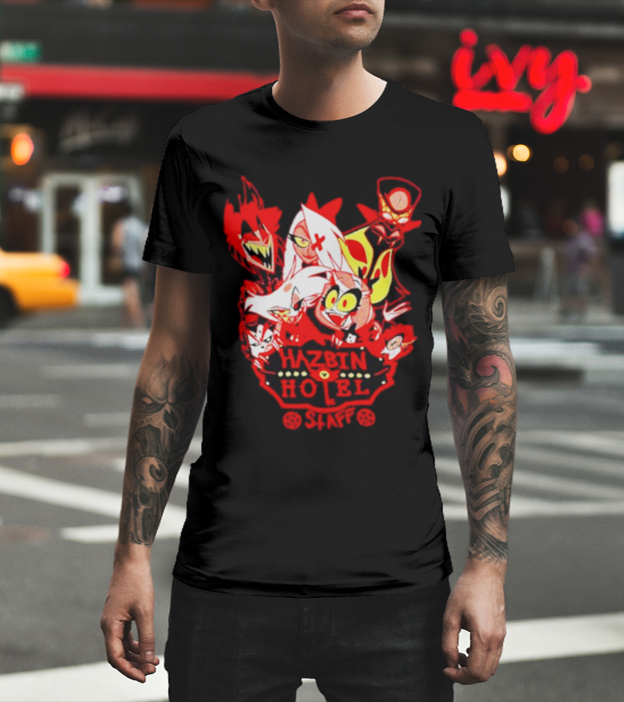 Hazbin Hotel Staff Characters Compilation T-Shirt