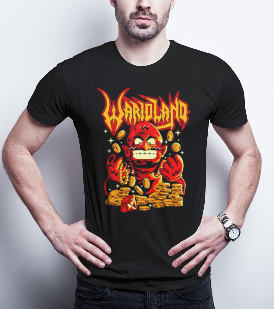 Warioland Coins Character Gaming T-Shirt