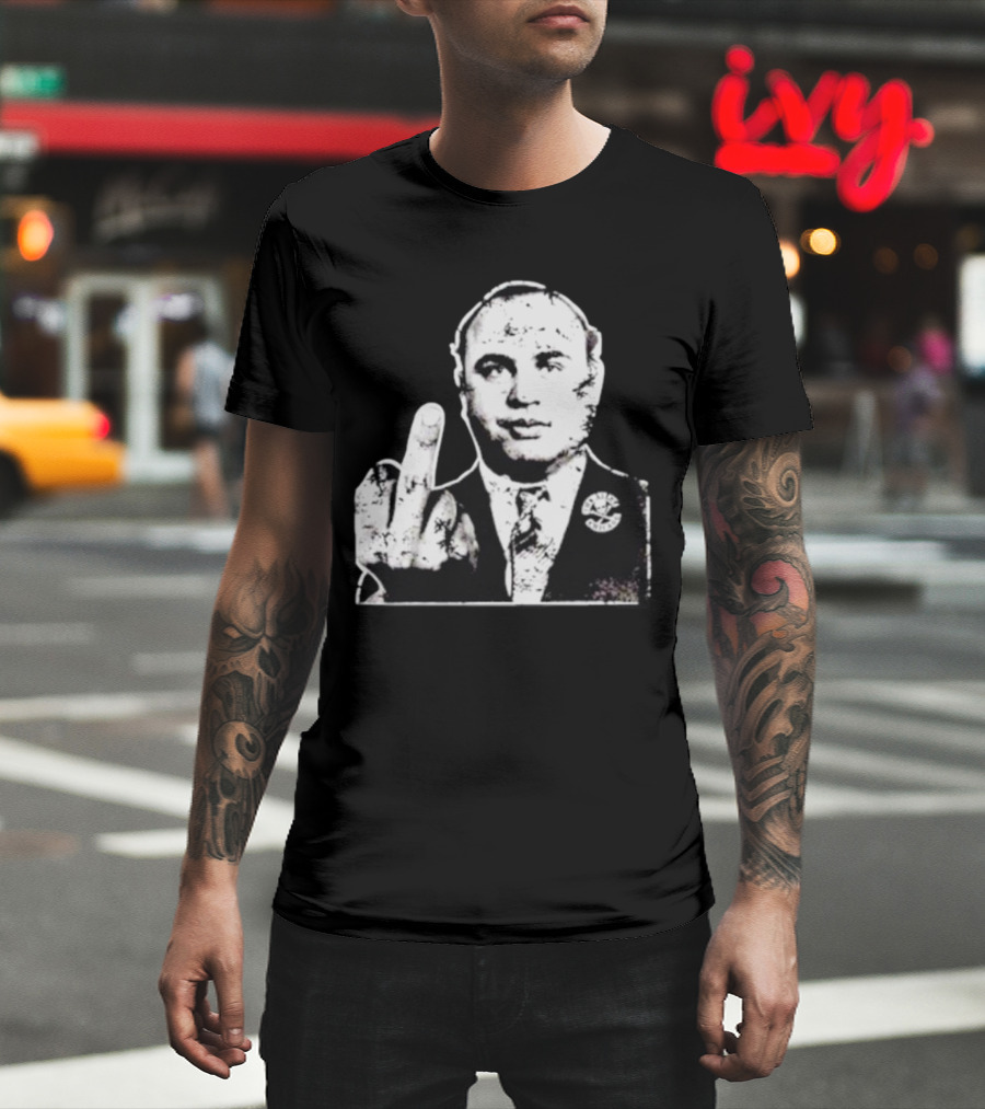 Al Capone Middle Finger Chicago Gangster The Alley T-Shirt