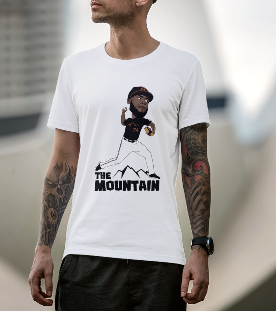 The Mountain Félix Bautista 74 Baltimore Orioles T-Shirt