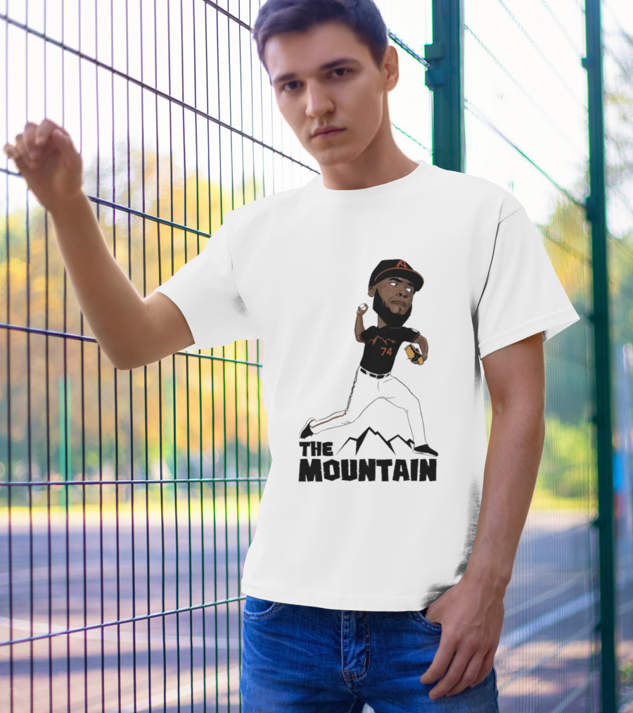 The Mountain Félix Bautista 74 Baltimore Orioles T-Shirt
