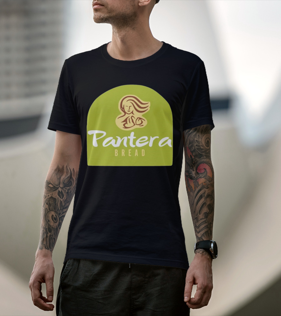 Pantera Bread Parody Logo Icon Green Background T-Shirt