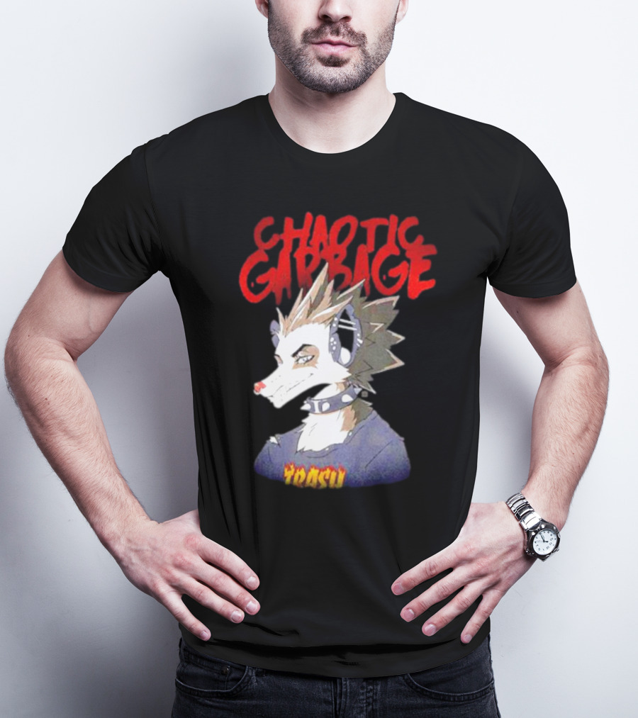 Chaotic Garbage Trash Punk Possum T-Shirt