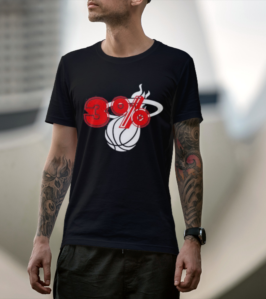 Brendan Tobin 3% Miami Heat Basketball T-Shirt