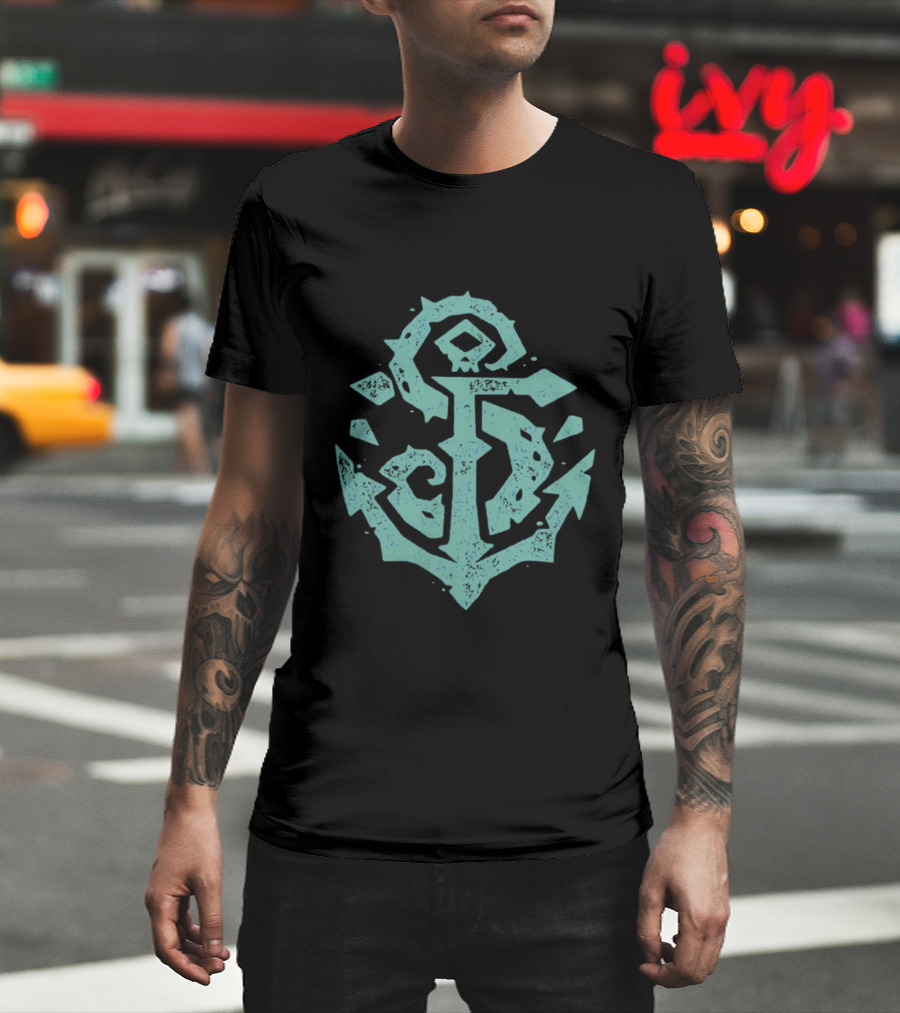 Sea Of Thieves Seafarer Anchor Fangamer Merch T-Shirt