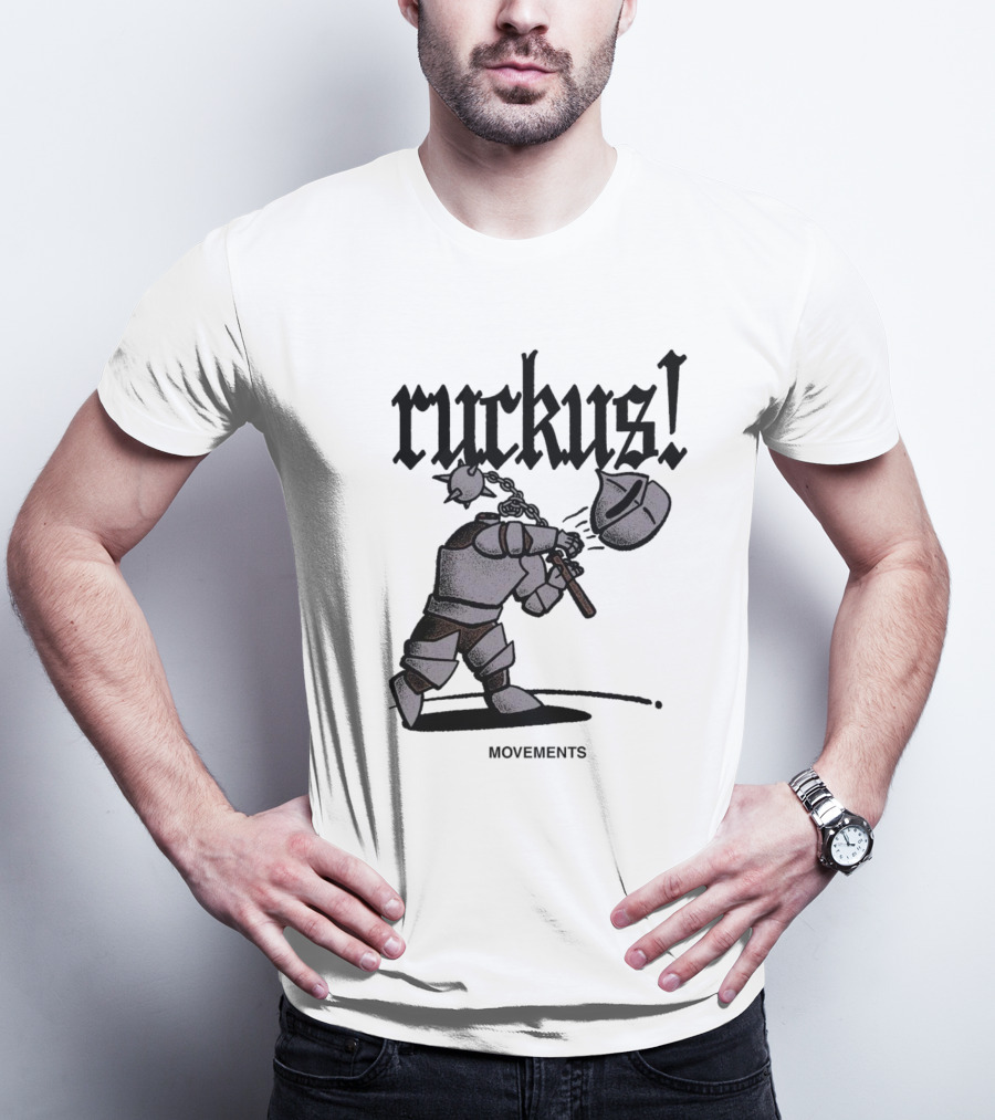Ruckus Movements Knight Medieval Warrior Axe Action T-Shirt