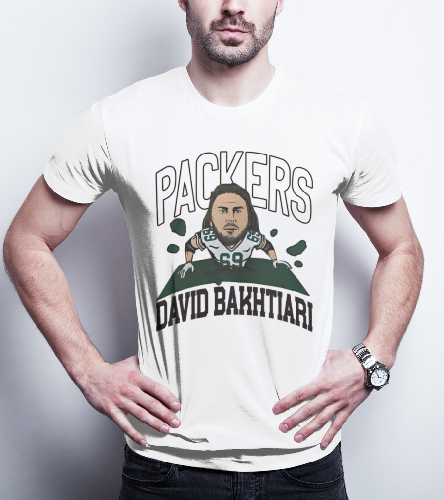 Green Bay Packers NFL David Bakhtiari #69 Breakthrough T-Shirt