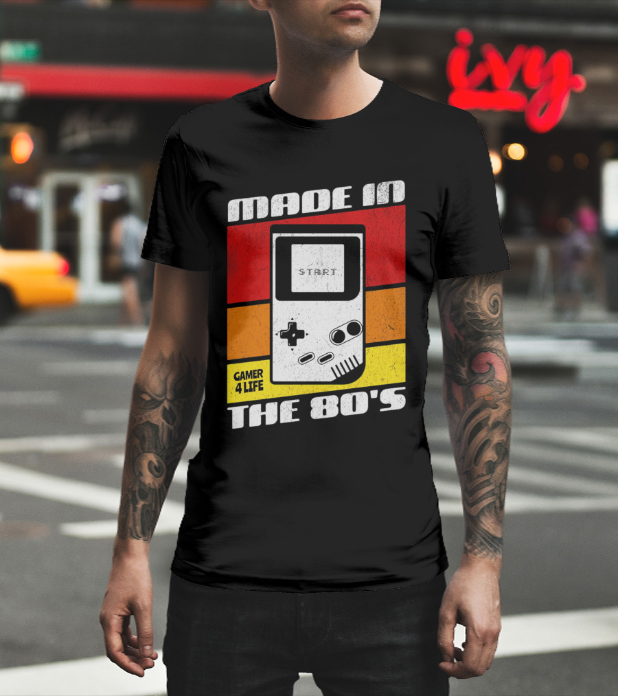 MADE IN THE 80'S GAMER 4 LIFE VINTAGE GAMING START T-Shirt