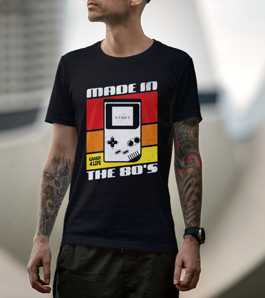 MADE IN THE 80'S GAMER 4 LIFE VINTAGE GAMING START T-Shirt