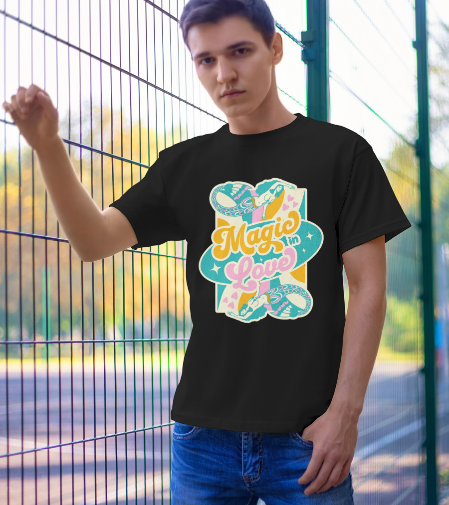 Magic In Love Mermaid Retro Vibe T-Shirt