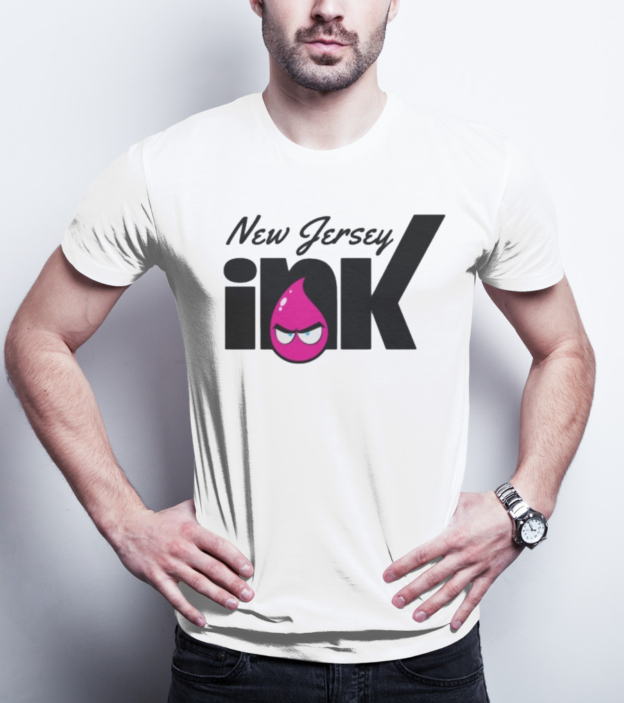 New Jersey Ink Angry Pink Droplet T-Shirt