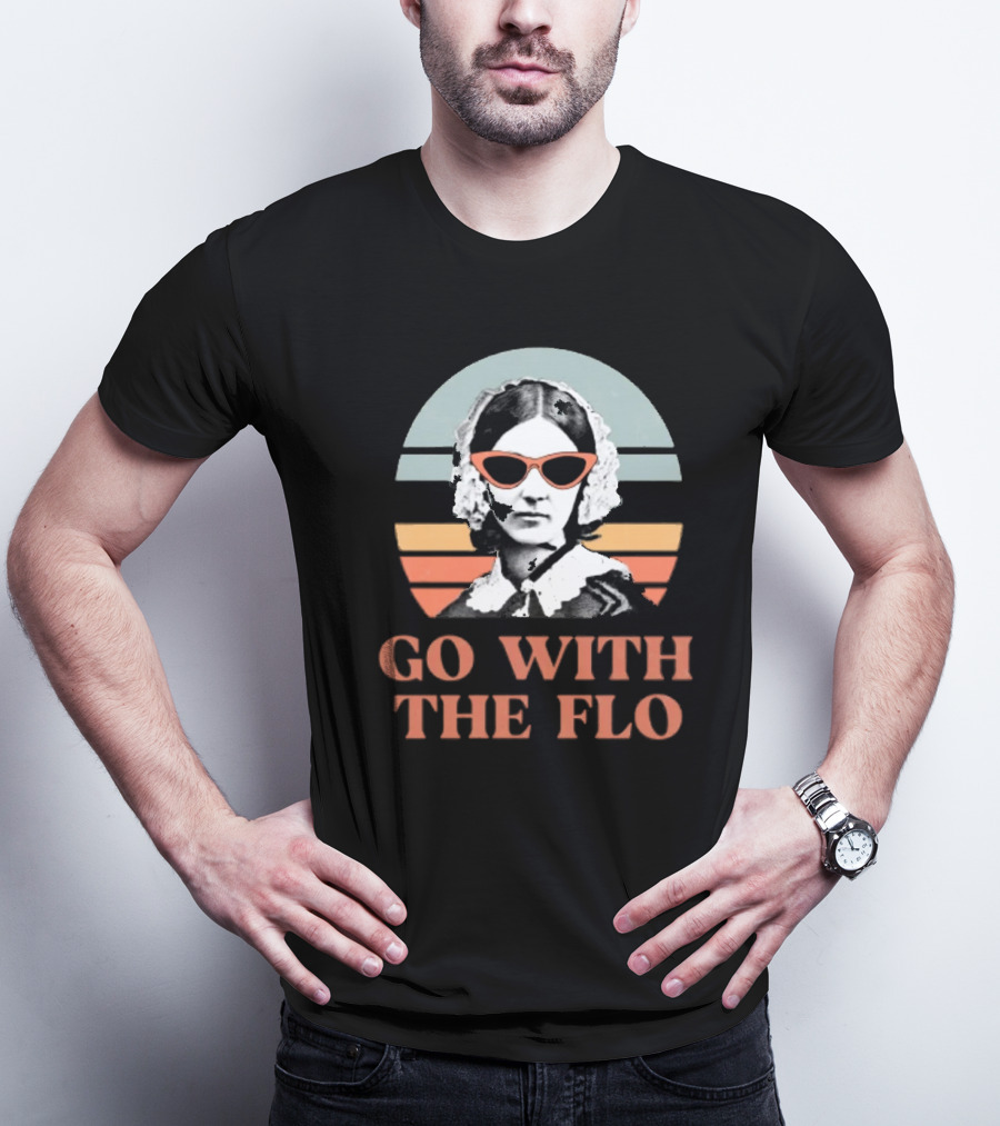 Nurse Practitioner Florence Nightingale Go With The Flo Vintage T-Shirt
