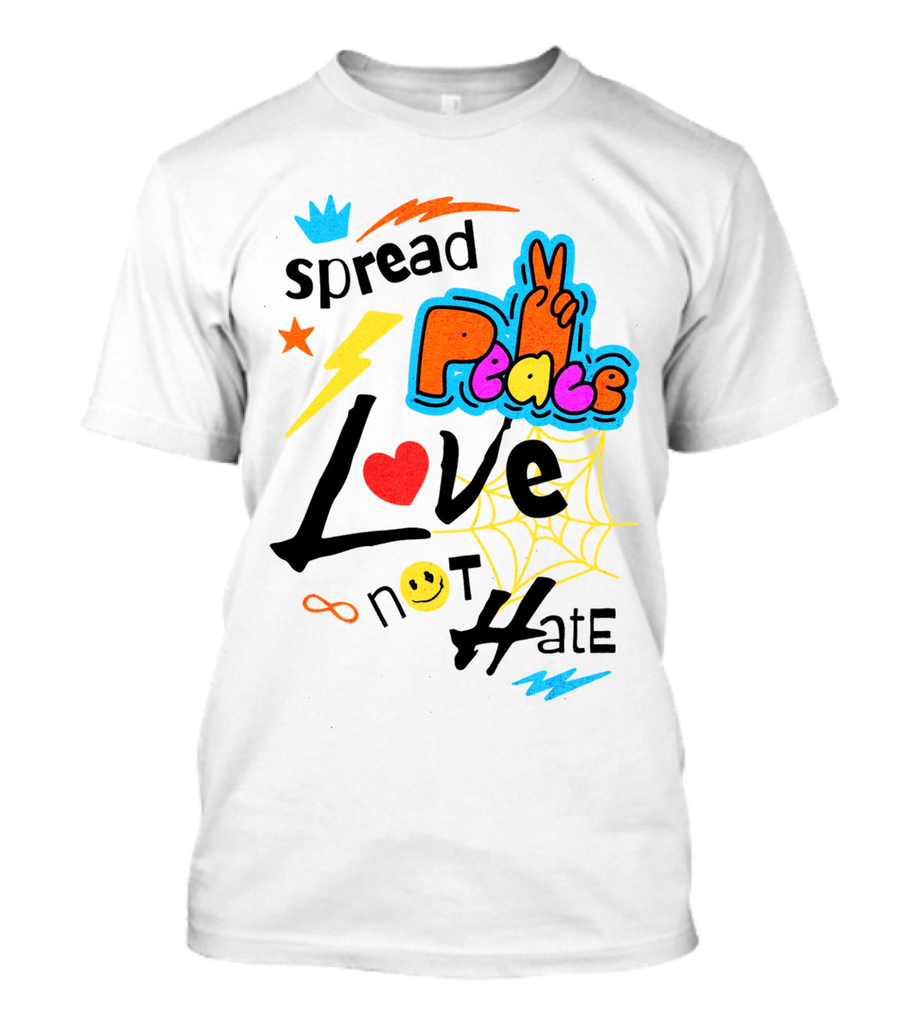 Spread Peace Love Not Hate T-Shirt