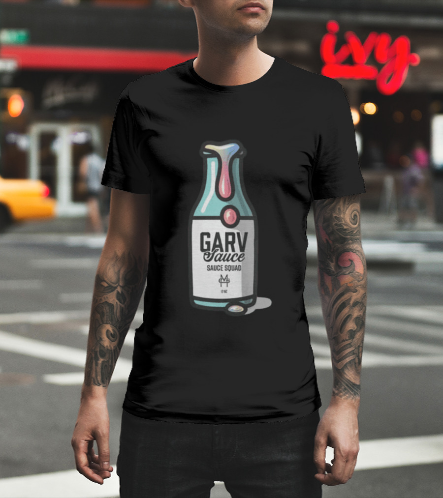 GARV Sauce Bottle Sauce Squad 12 OZ T-Shirt