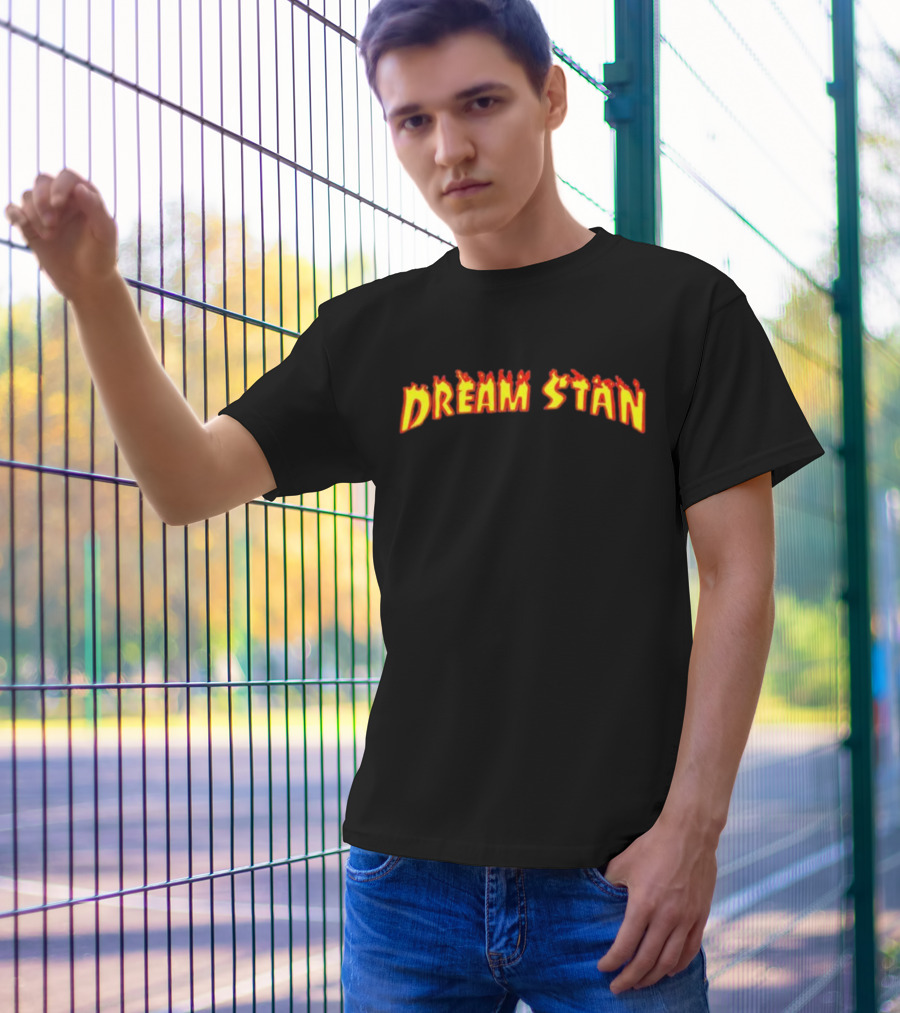 Dream Stan Flaming Text T-Shirt