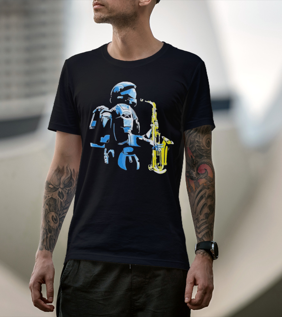 Halo 3 ODST Soldier Playing Saxophone T-Shirt