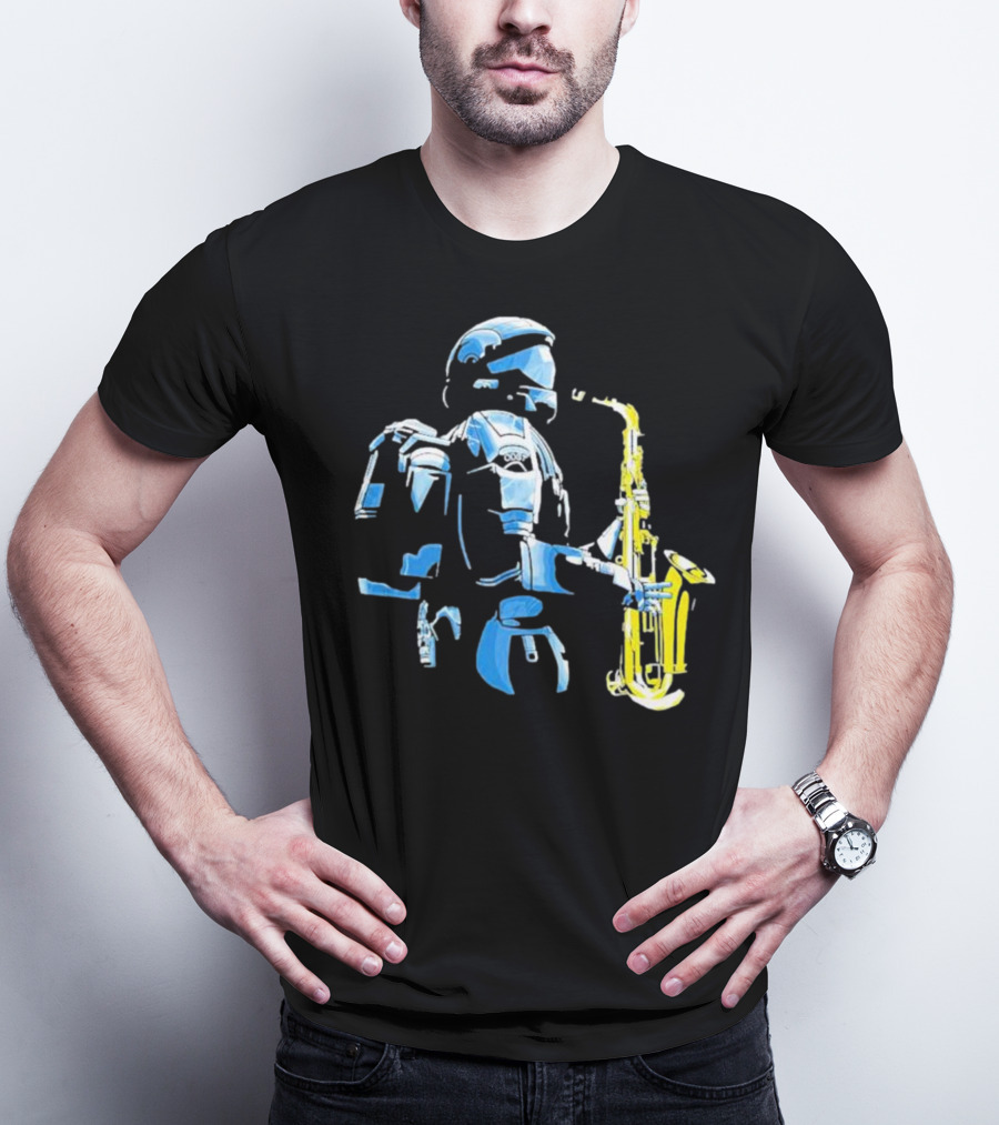Halo 3 ODST Soldier Playing Saxophone T-Shirt