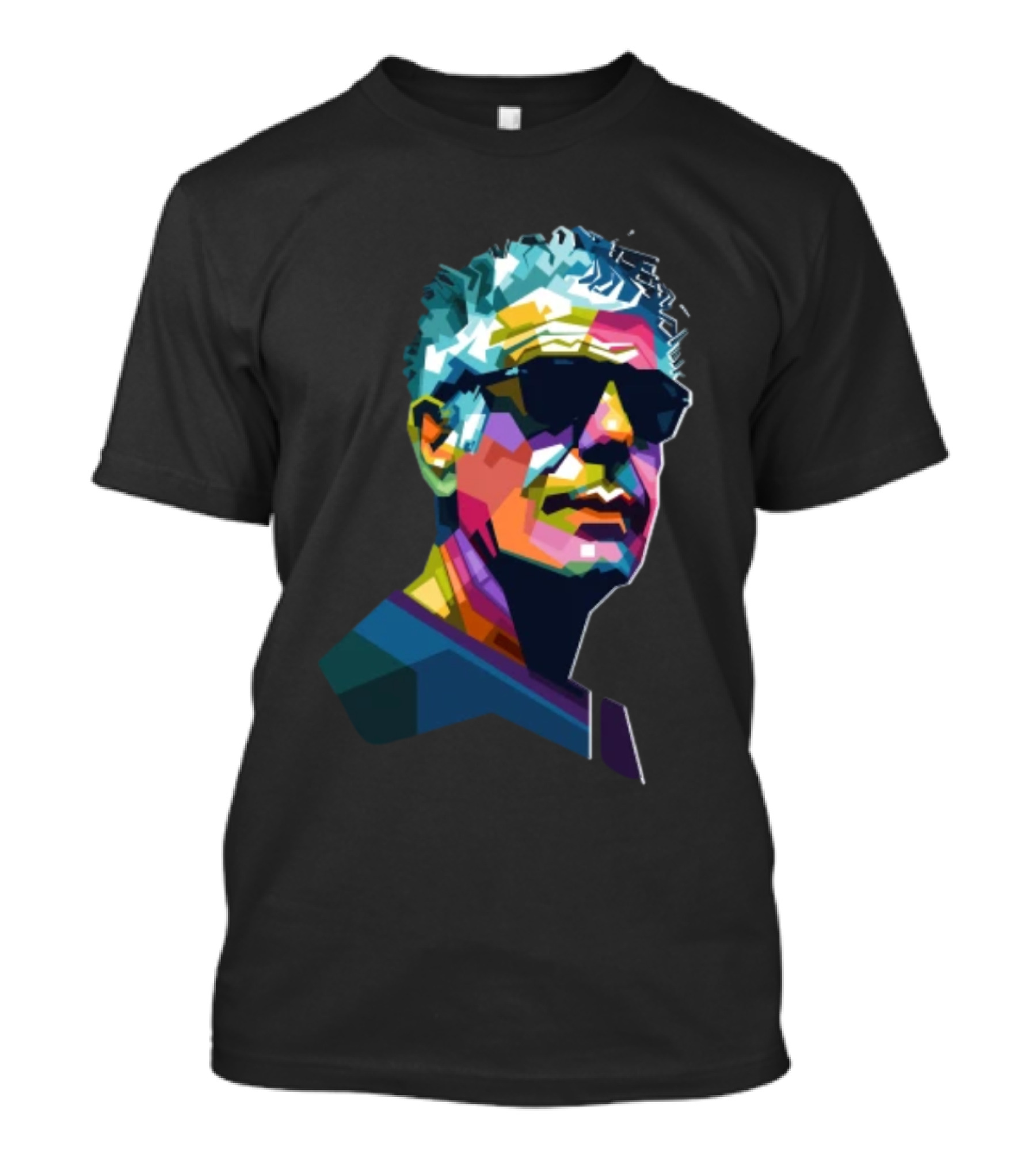 Anthony Bourdain Colorful WPAP T-Shirt