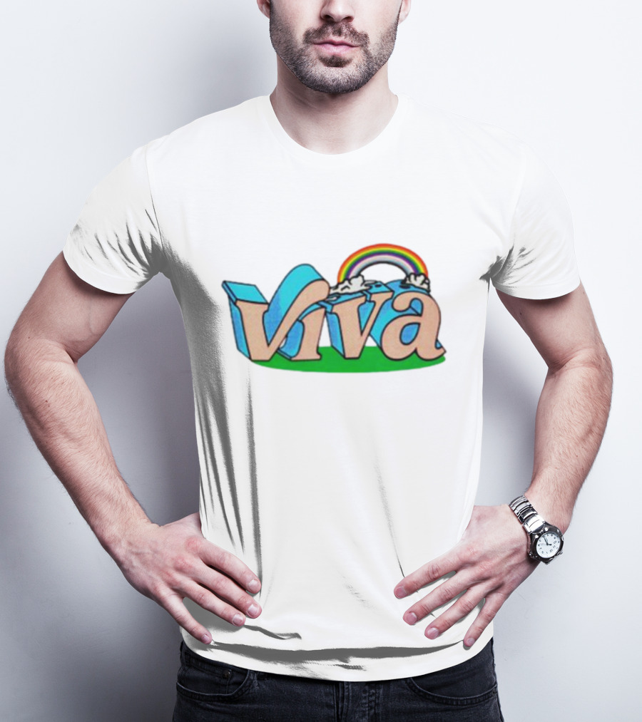 Viva La Pride Rainbow Clouds T-Shirt