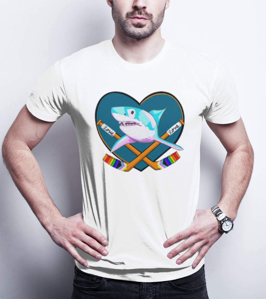 San Jose Sharks Pride Night Love Inclusion Diversity Hockey T-Shirt