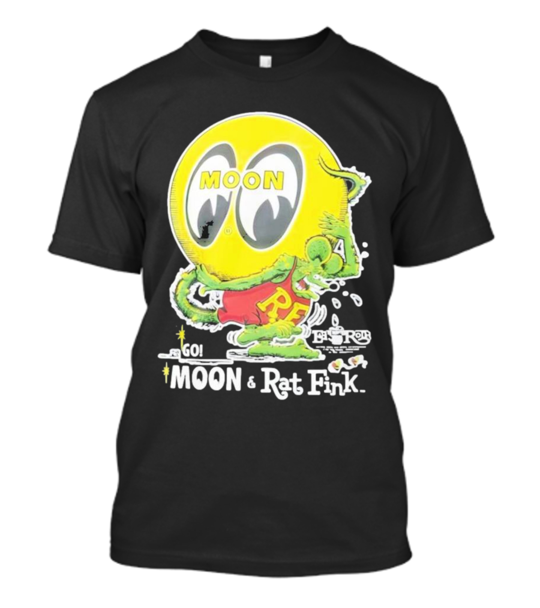 Go MOON And Rat Fink T-Shirt