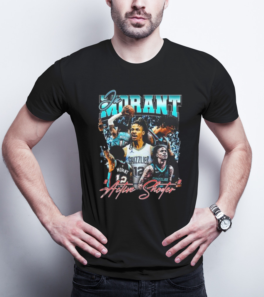 Ja Morant Grizzlies Active Shooter Basketball Star T-Shirt