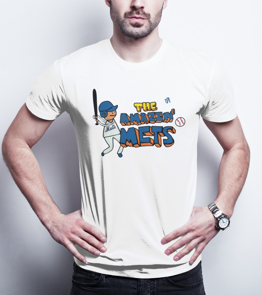 The Amazin' Mets Batter Doodle 7L T-Shirt