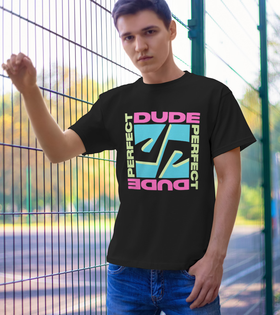 Dude Perfect DP Logo Neon Good Times Merch T-Shirt