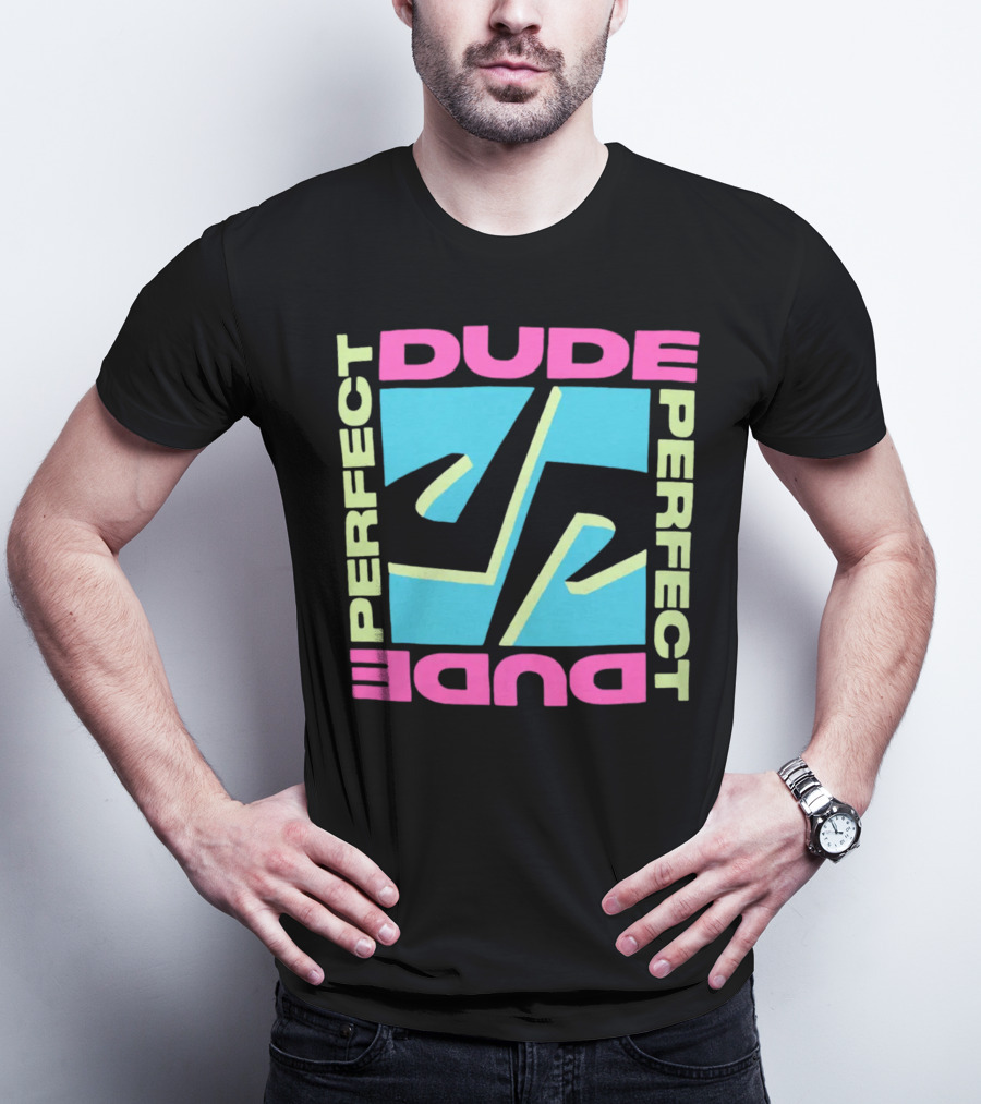 Dude Perfect DP Logo Neon Good Times Merch T-Shirt