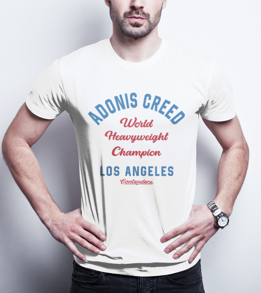 Adonis Creed World Heavyweight Champion Los Angeles Contenders T-Shirt