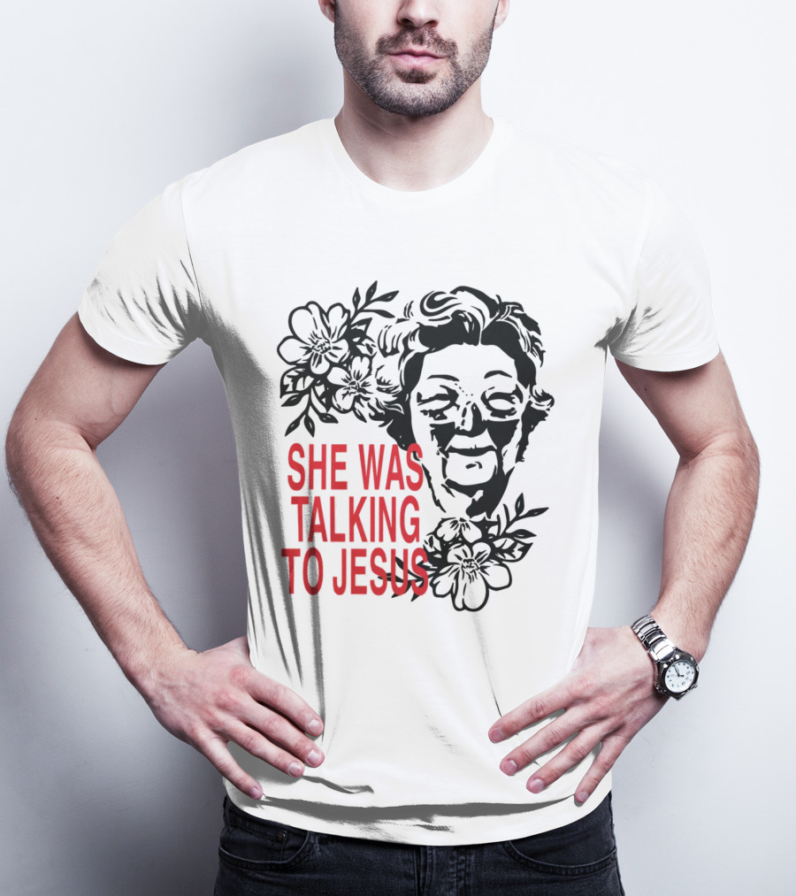 She Was Talking To Jesus Brandon Lake Merch T-Shirt