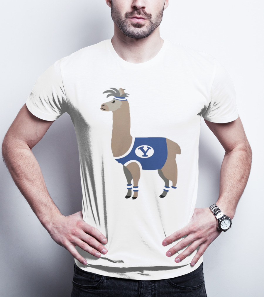 Oval Y Llama BYU Brigham Supply Company Sports T-Shirt