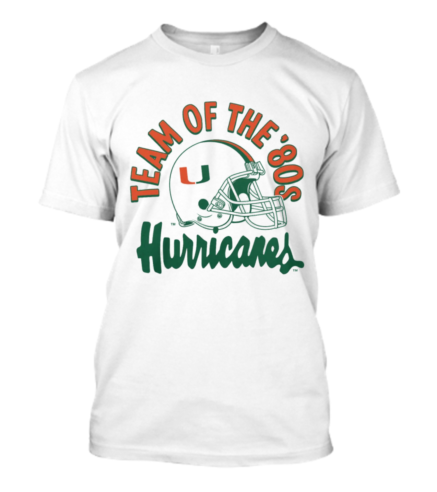 Team Of The ‘80S Hurricanes Miami Football T-Shirt