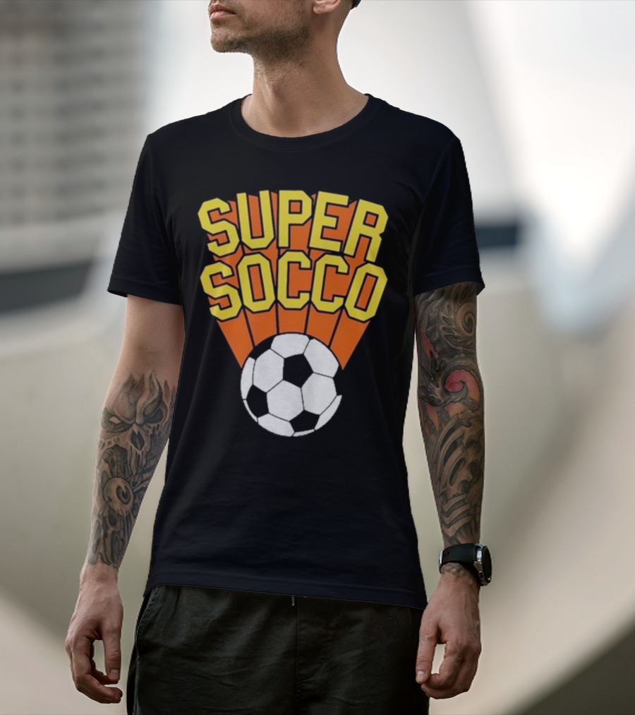 Super Socco Soccer Ball Burst T-Shirt