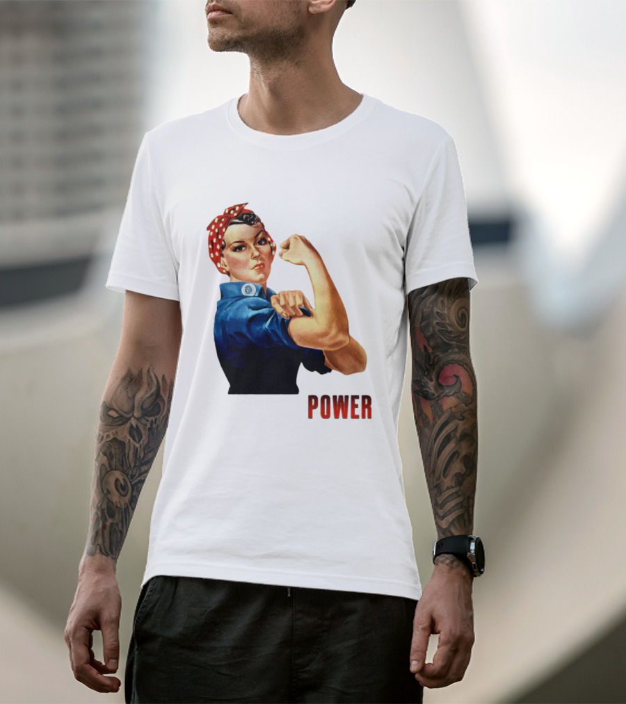 Rosie The Riveter Woman Power T-Shirt