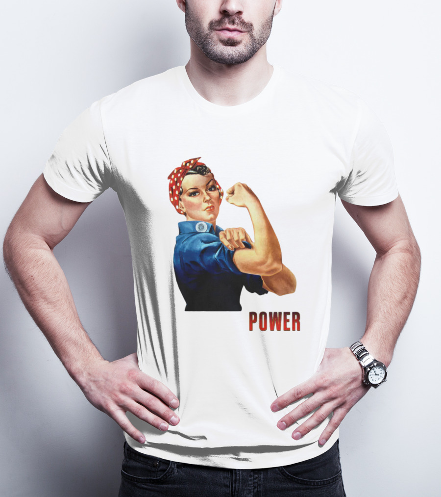 Rosie The Riveter Woman Power T-Shirt
