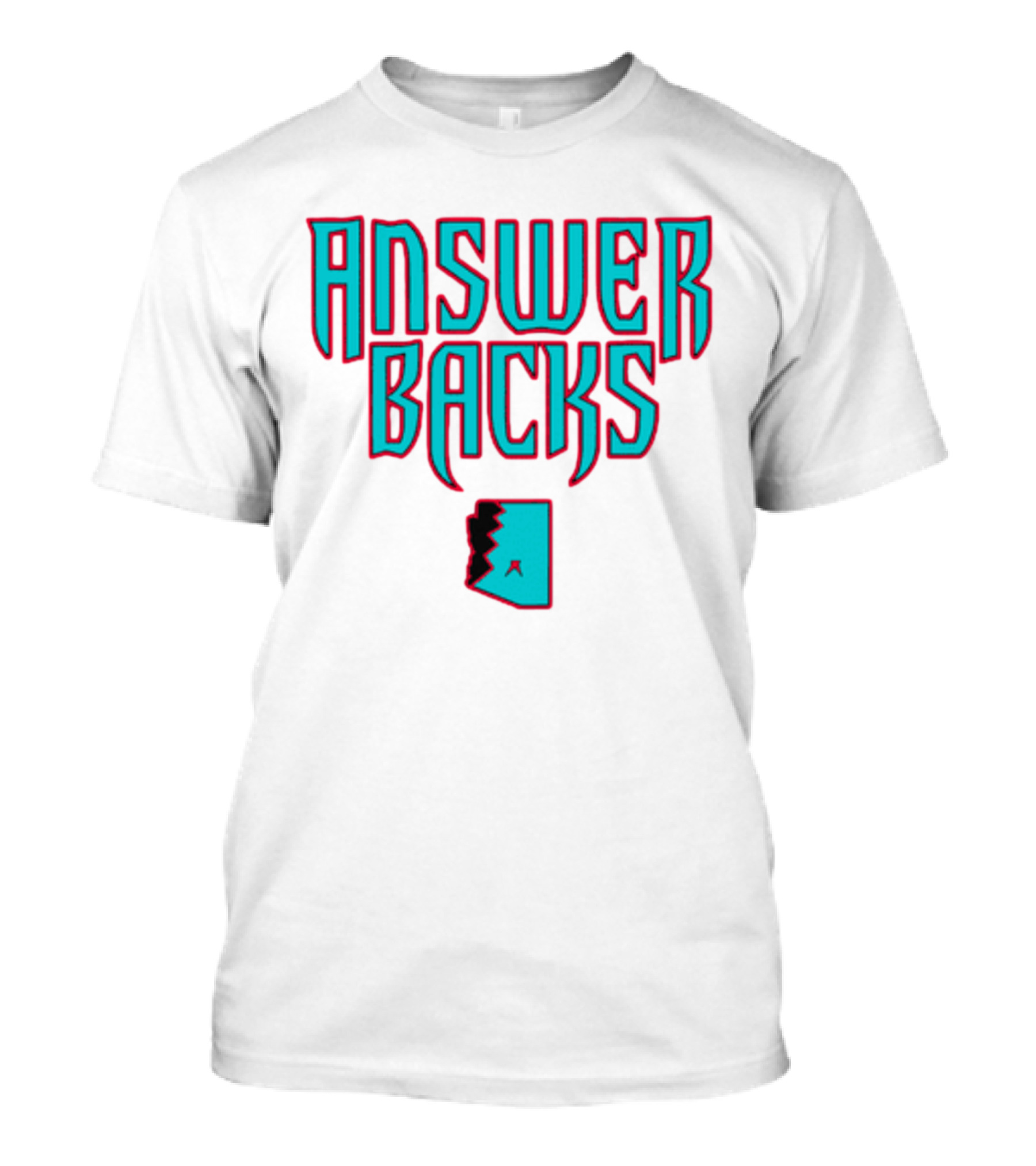 Arizona Answerbacks Answer Backs State Outline T-Shirt